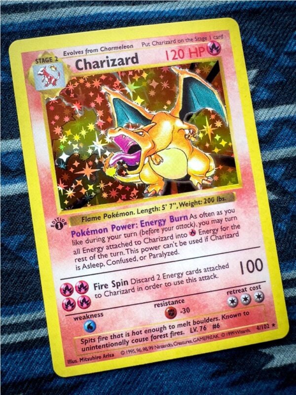 Charizard Holo Pokemon Single Proxy Card – Slab Proxy | Custom Trading ...
